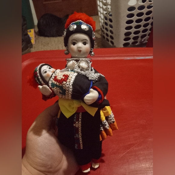 Art | Vintage Thai Culture Doll And Baby | Poshmark